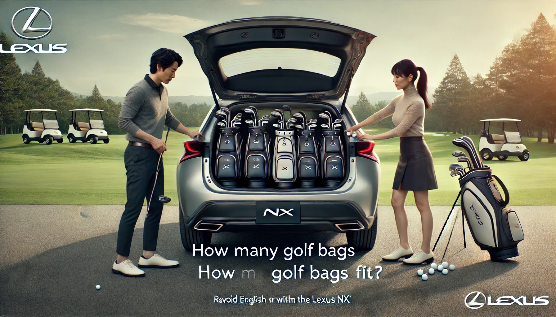 レクサスNXにゴルフバッグは何個積める？積載量と賢い収納方法を徹底解説｜ラグジュアリーオート